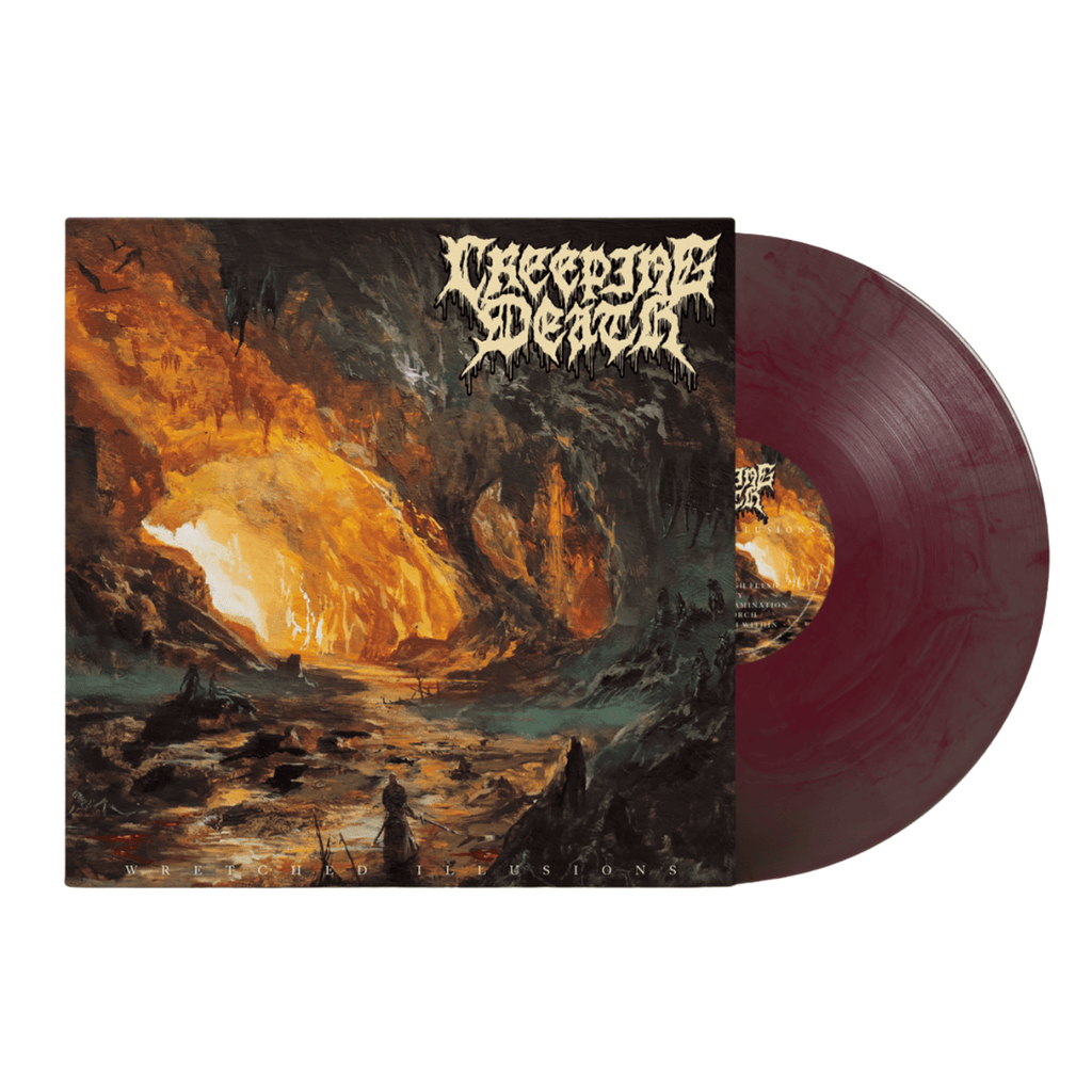Creeping Death - "Wretched Illusions" Grape Galaxy LP – SoundsLikeVinyl