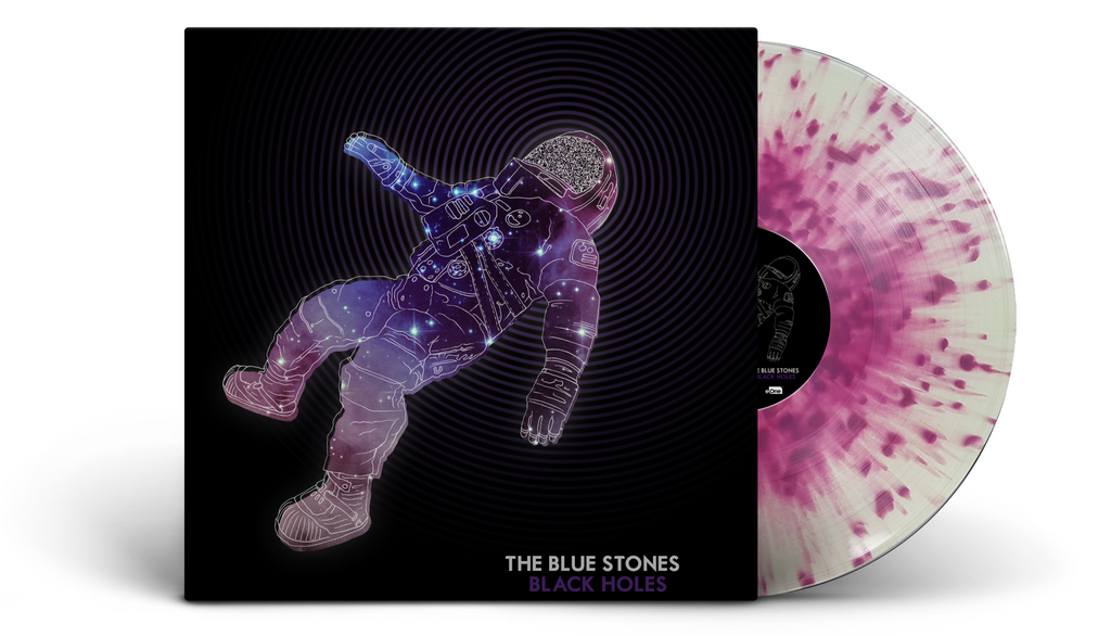 The Blue Stones - "Black Holes" Translucent Milky Clear w/Opaque Orchi ...
