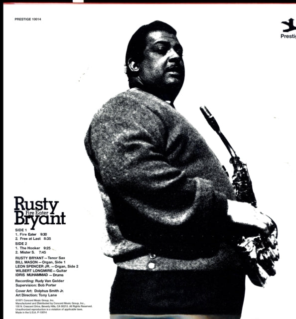RUSTY BRYANT - FIRE EATER (Vinyl LP) – SoundsLikeVinyl